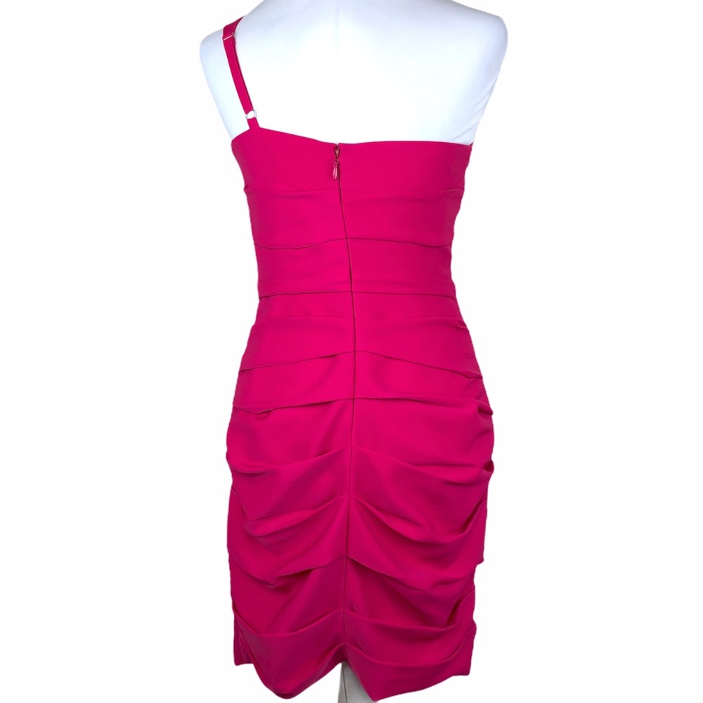 Bcbgmaxazria Versa One-Shoulder Form Fitting Dress - Gem